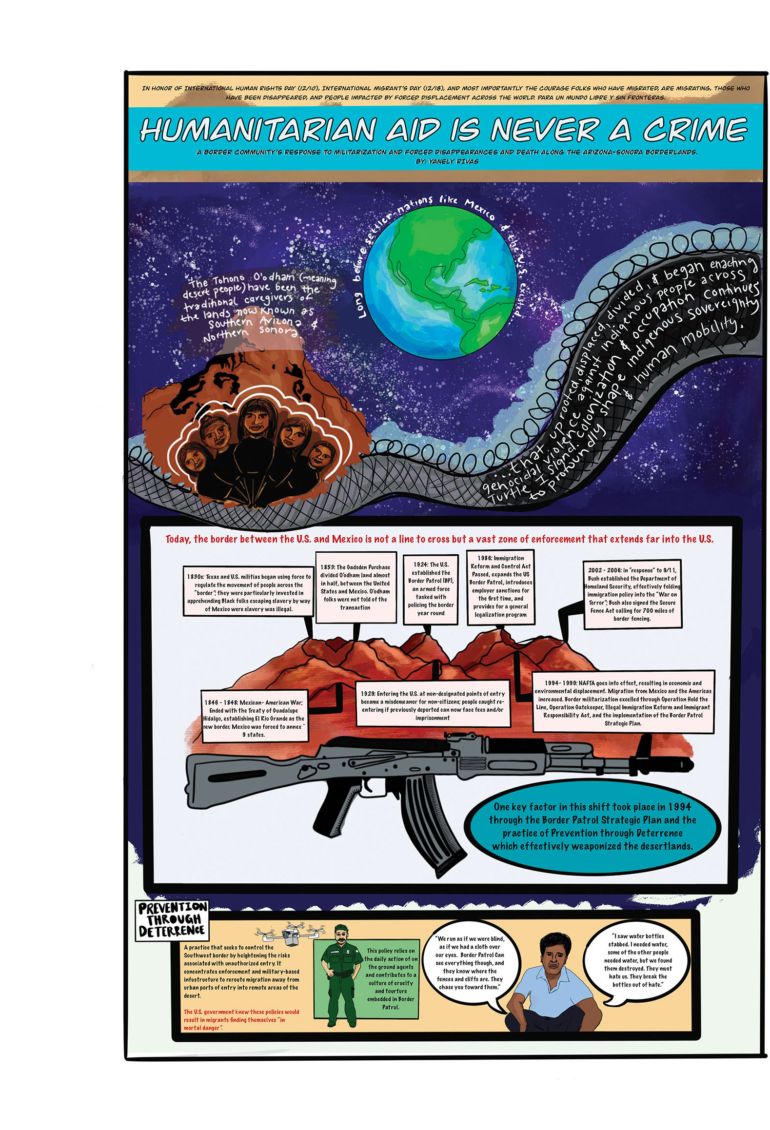 COMIC: Humanitarian aid is never a crime - El Tecolote