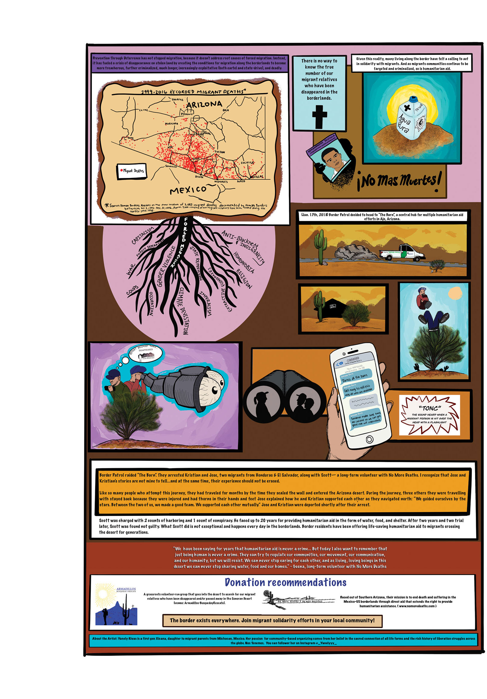 COMIC: Humanitarian aid is never a crime - El Tecolote