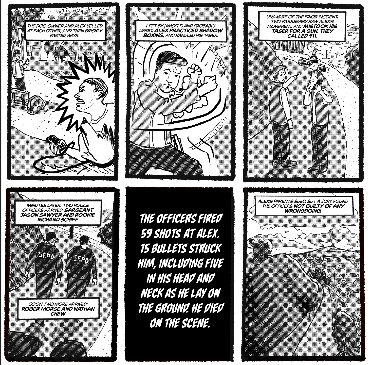 Comic: Remembering Alex Nieto's death, 10 years later - El Tecolote