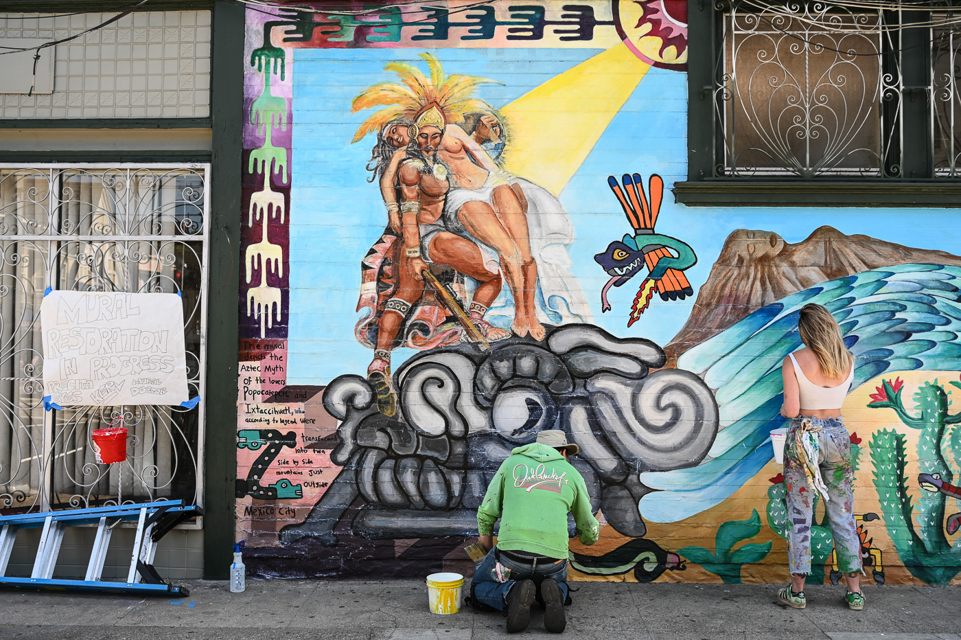 This beloved Mission mural just got restored by volunteers